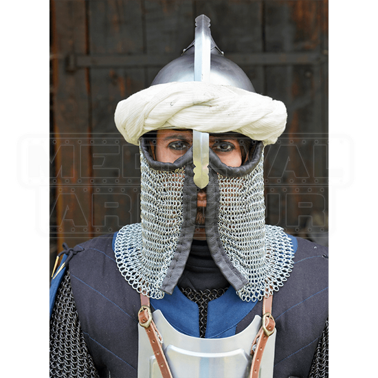 Persian Helmet - Polished Steel - MCI-3541 by Medieval Armour, Leather ...