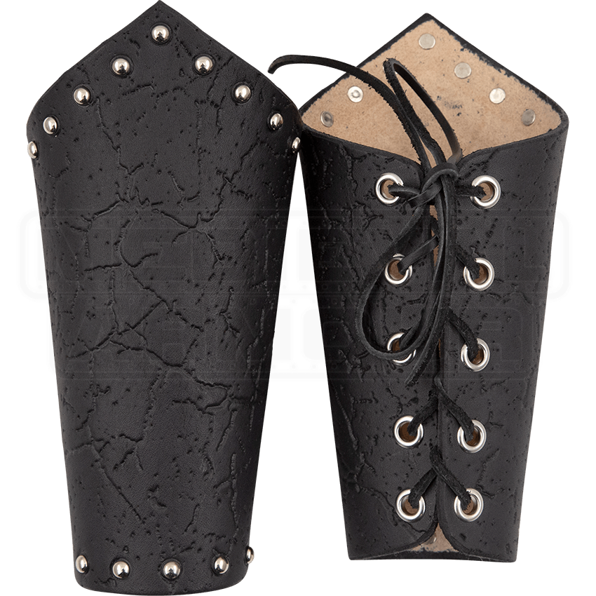 Ancient Warrior Leather Bracers - DK6096 by Medieval Armour, Leather ...