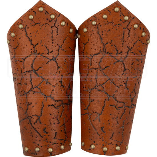 Ancient Warrior Leather Bracers - DK6096 by Medieval Armour, Leather ...