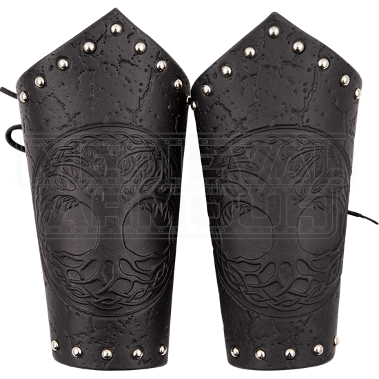 Tree of Life Leather Arm Bracers - DK6117 by Medieval Armour, Leather ...