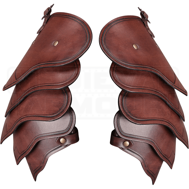 Alistair Leather Spaulders - MY101039 by Medieval Armour, Leather ...