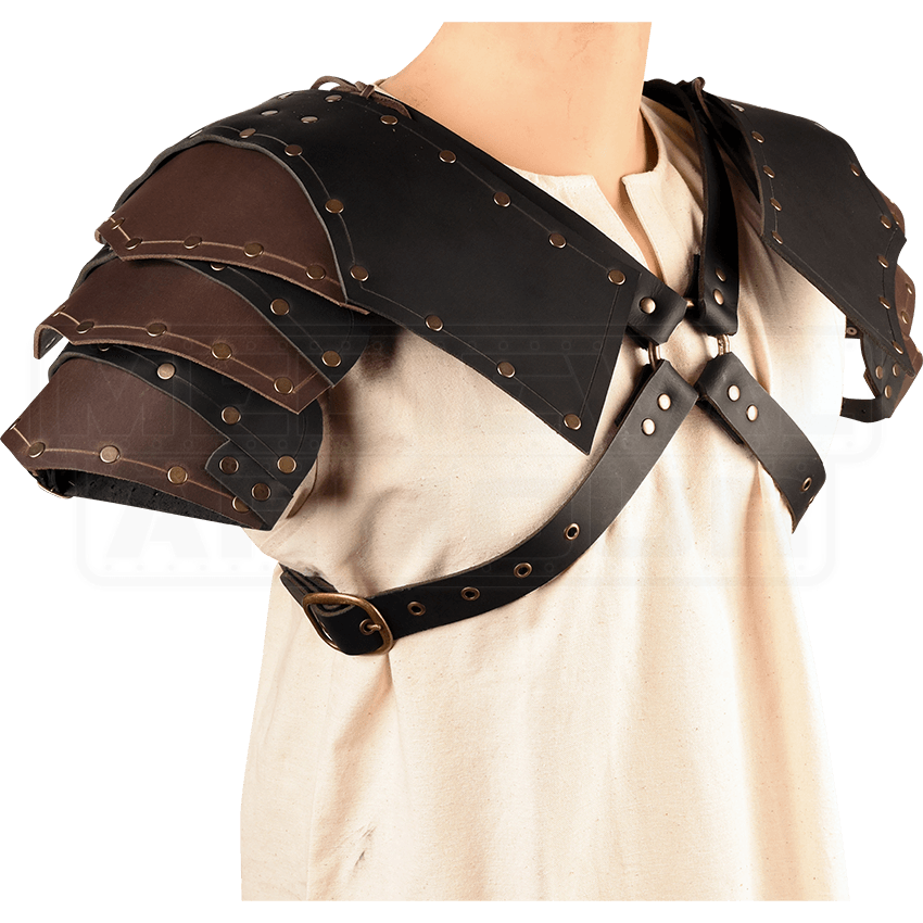 Mercenary Leather Pauldrons - RT-276 by Medieval Armour, Leather Armour ...