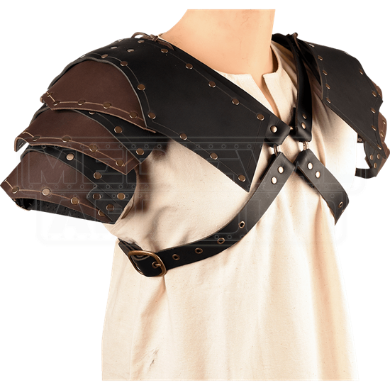 Mercenary Leather Pauldrons - RT-276 by Medieval Armour, Leather Armour ...