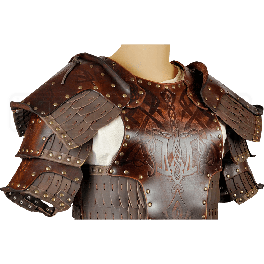 Odomar Viking Pauldrons - RT-278 by Medieval Armour, Leather Armour ...