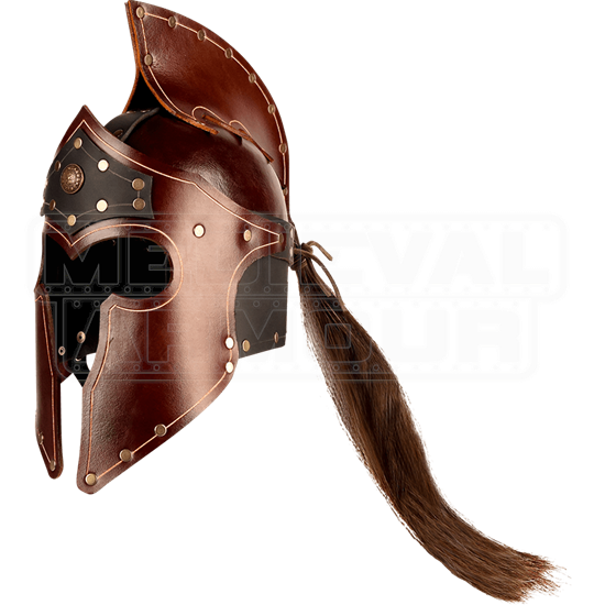 Praetorian Leather Crest Helm - RT-204 by Medieval Armour, Leather ...