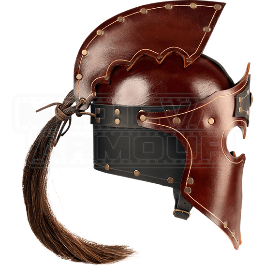 Praetorian Leather Crest Helm - RT-204 by Medieval Armour, Leather ...
