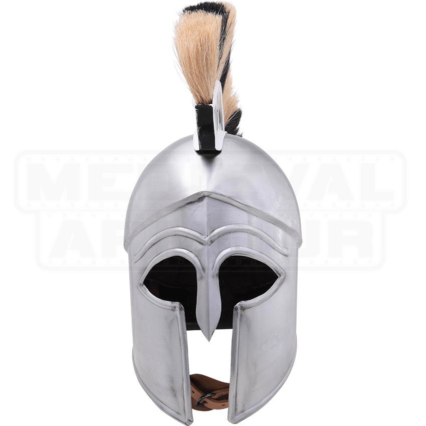 Greek Corinthian Helmet with Plume - HW-700182 by Medieval Armour ...