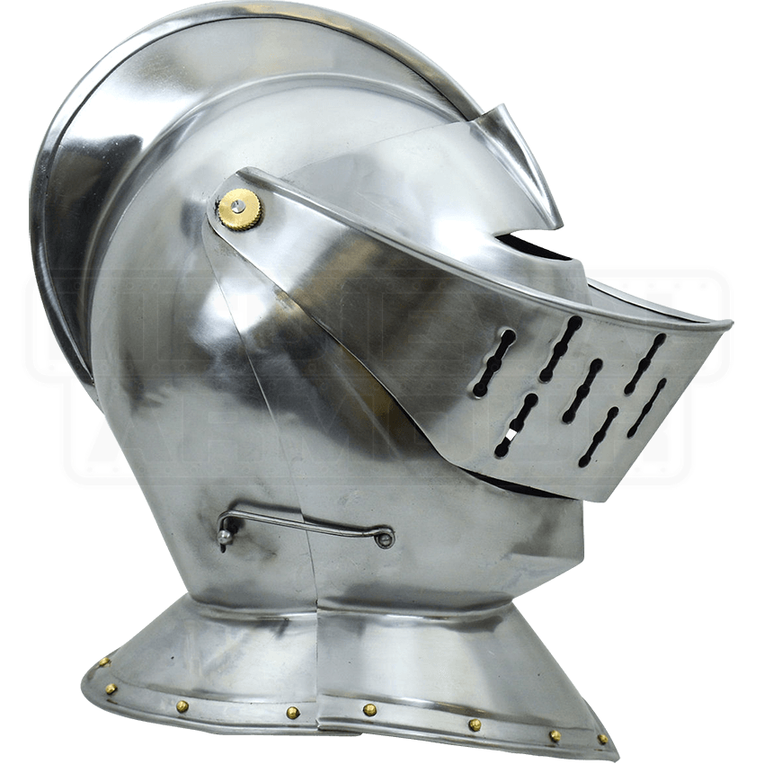 European Closed Helmet - AH-3814 by Medieval Armour, Leather Armour ...