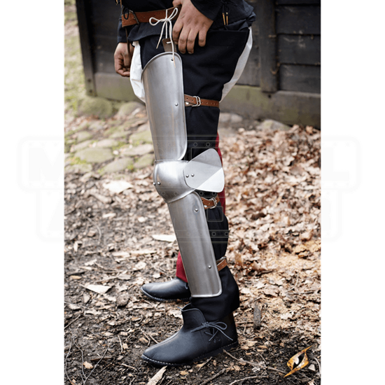 Soldiers Leg Armor - Polished Steel - MCI-3650 by Medieval Armour ...