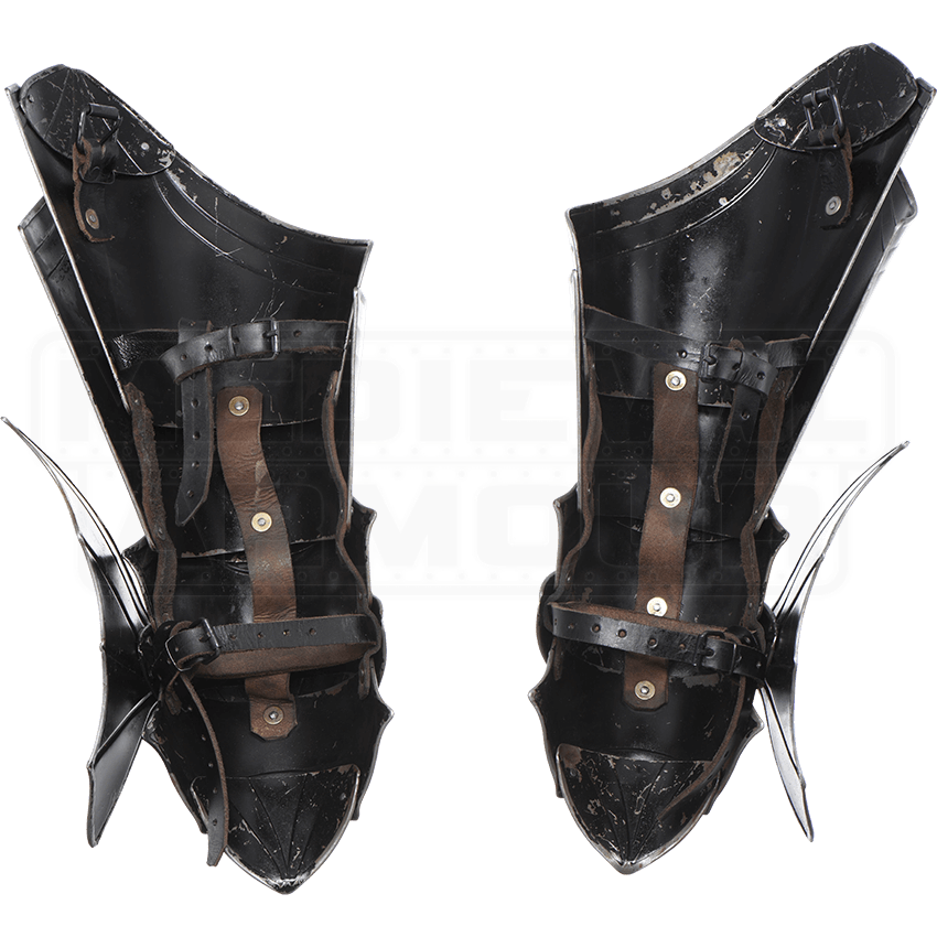 Dragomir Leg Guards - MY101051 by Medieval Armour, Leather Armour ...