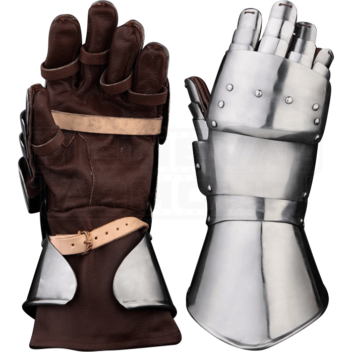15th Century Knight Gauntlets - MH-A0941 by Medieval Armour, Leather ...