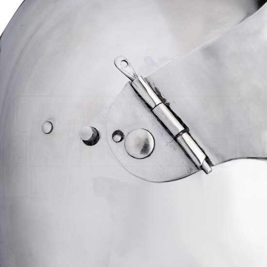 Great French Bascinet Helmet - MH-H0991 by Medieval Armour, Leather ...