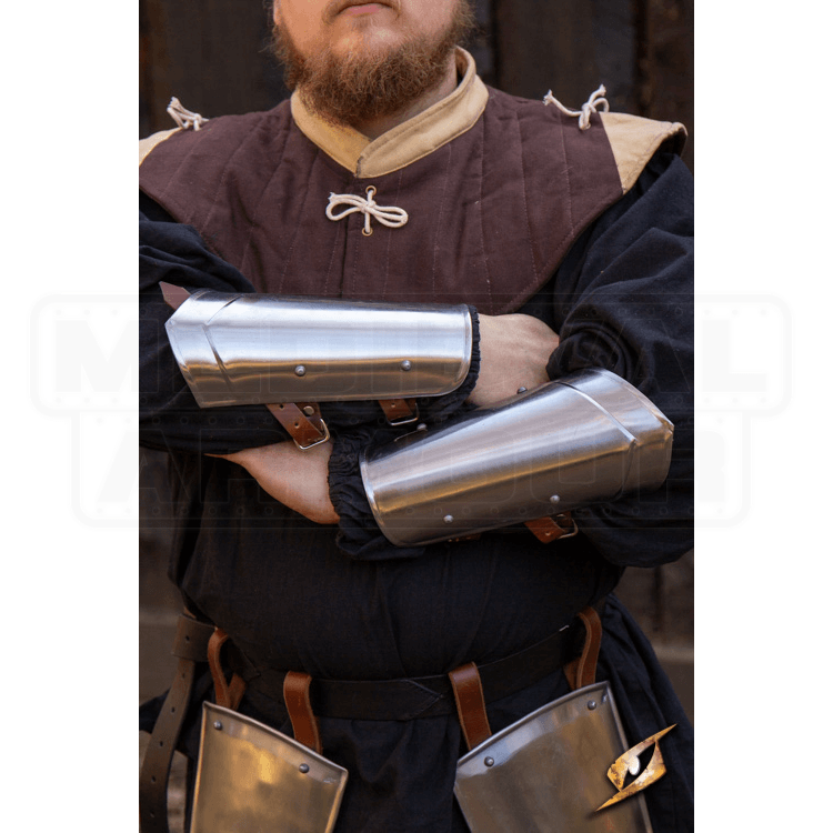 Scout Arm Guards - Polished Steel - MCI-3695 by Medieval Armour ...
