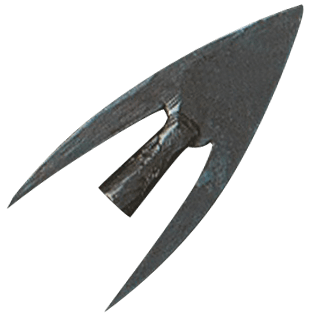 Barbed Broadhead Arrowhead - AH-3522-2 by Traditional Archery ...