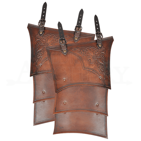 Celtic Mantikor Leather Tassets My100417 By Traditional Archery Traditional Bows Medieval