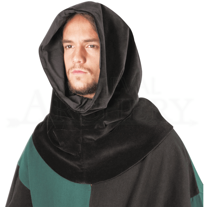 Medieval Velvet Cowl Hood - 101676 by Traditional Archery, Traditional ...