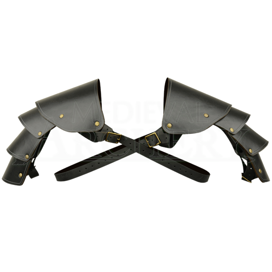 Knights Leather Spaulders - DK5111 by Traditional Archery, Traditional ...