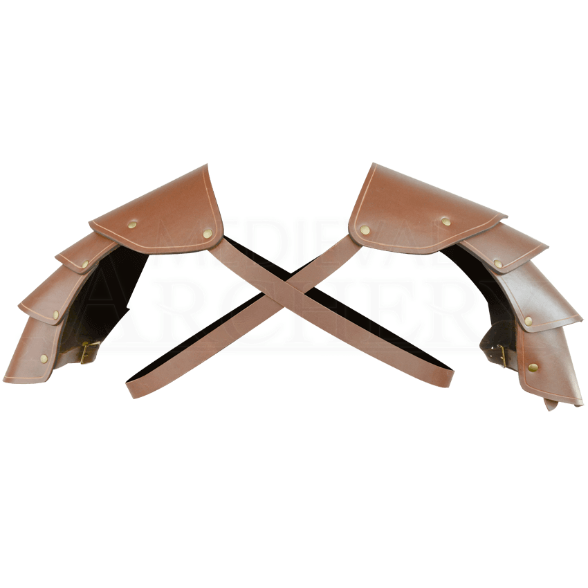 Knights Leather Spaulders - DK5111 by Traditional Archery, Traditional ...