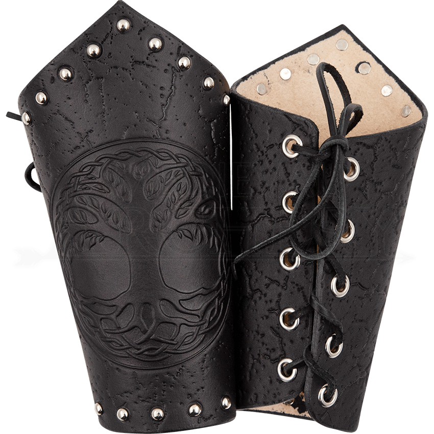 Tree of Life Leather Arm Bracers - DK6117 by Traditional Archery ...