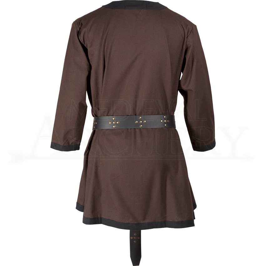 Basic Medieval Tunic - Brown with Black - HW-701393BR by Traditional ...