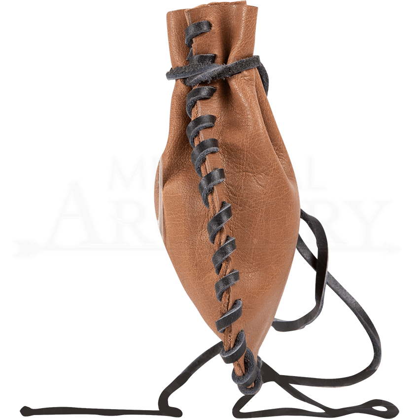 Small Laced Leather Pouch - HW-701482 by Traditional Archery ...