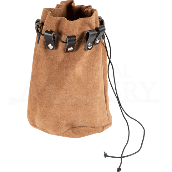 Large Drawstring Medieval Pouch - HW-701582 by Traditional Archery ...