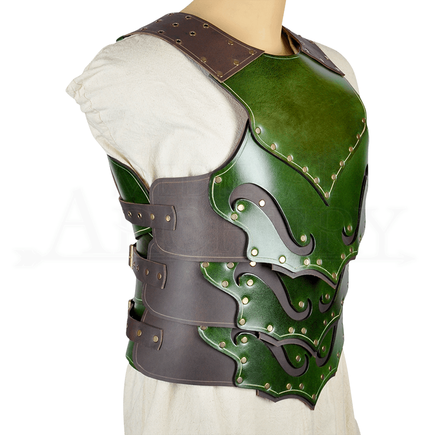 Woodland Leather Torso Armor - RT-280 by Traditional Archery ...