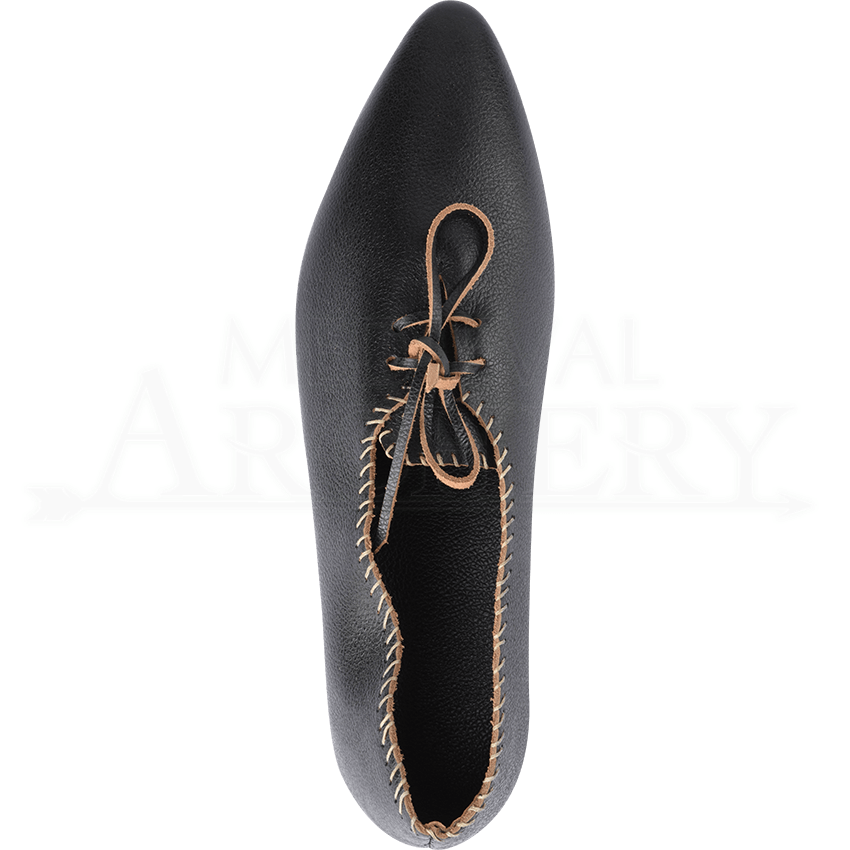 Black Medieval Peasant Shoes - HW-701484BK by Traditional Archery ...