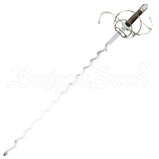 Swept Hilt Flamberg Rapier - AH-3322 by Medieval Swords, Functional ...