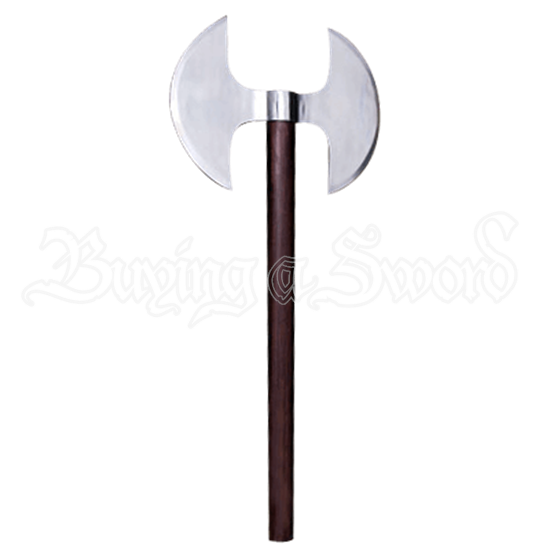 Long Hafted Double Bit Axe - AH-3543L by Medieval Swords, Functional ...