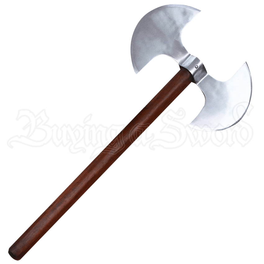 Short Hafted Double Bit Axe - AH-3543S by Medieval Swords, Functional ...