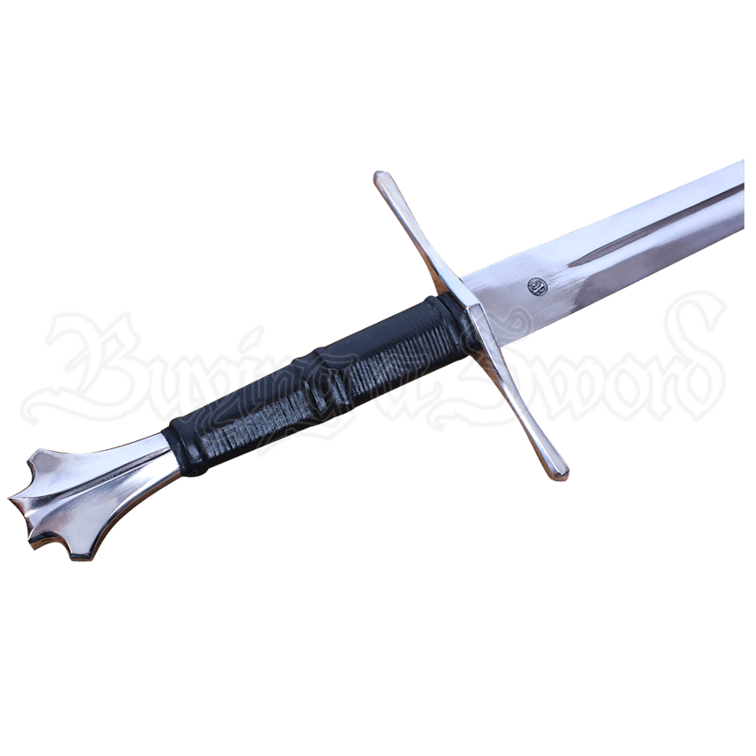 Two Handed Gothic Sword With Scabbard and Belt - DS-1332B by Medieval ...