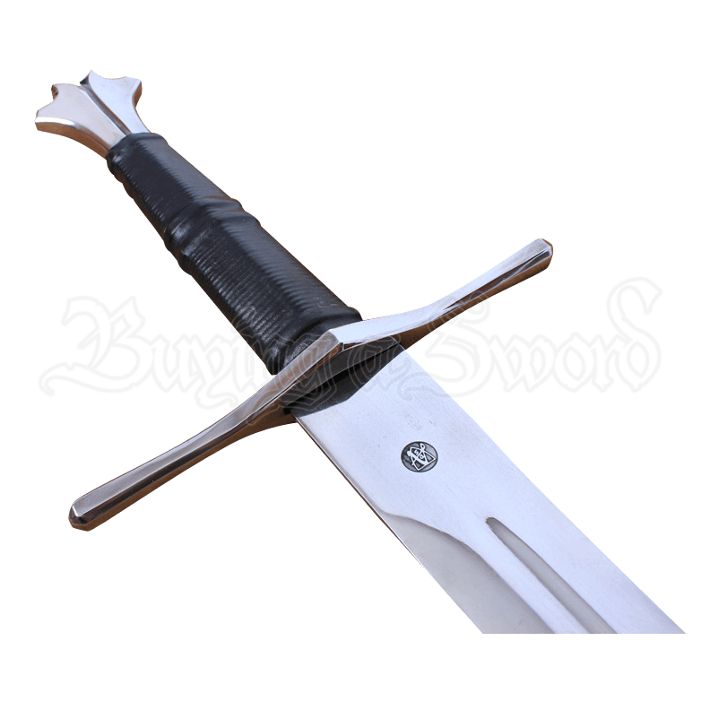 Two Handed Gothic Sword With Scabbard and Belt - DS-1332B by Medieval ...