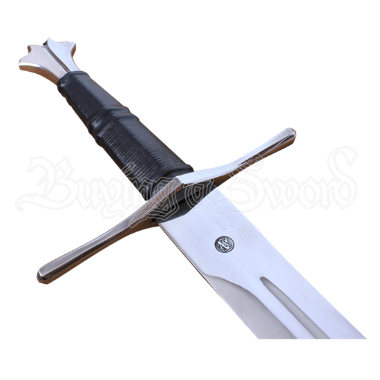 Two Handed Gothic Sword With Scabbard and Belt - DS-1332B by Medieval ...