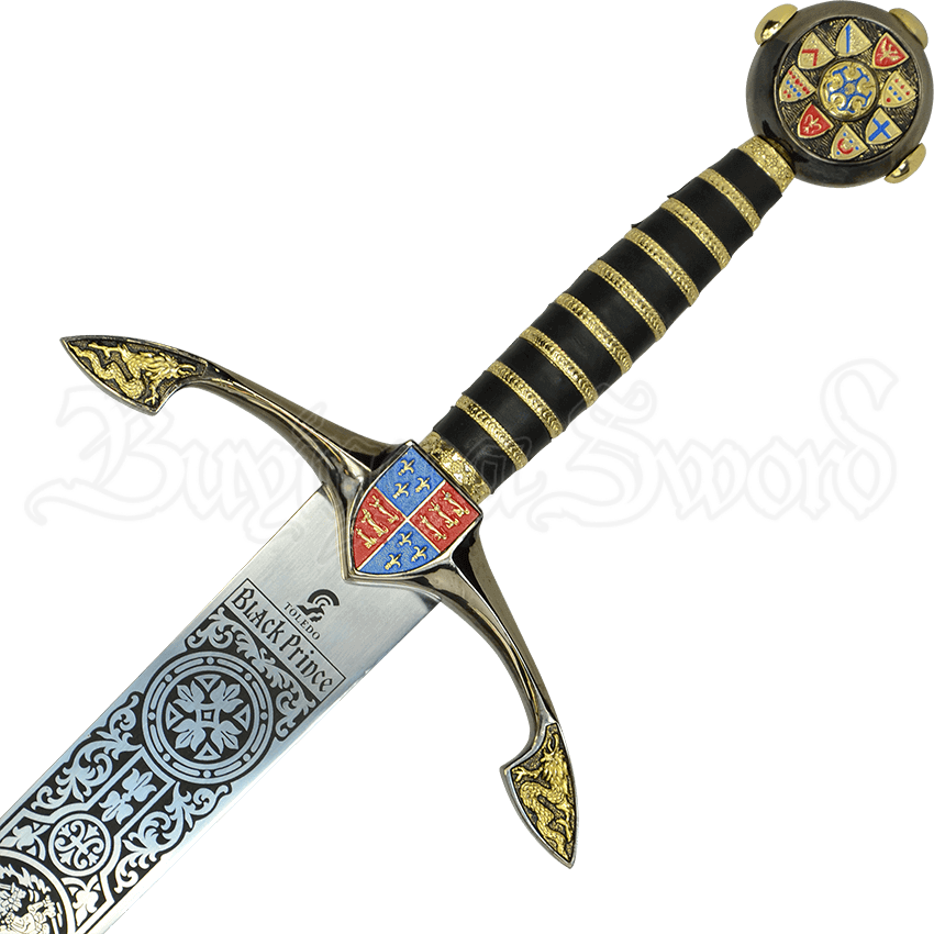Black Hilt Black Prince Sword - SG250 by Medieval Swords, Functional ...