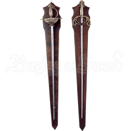 Wooden Display Plaque for Decorative Swords - ME-0127 by Medieval ...
