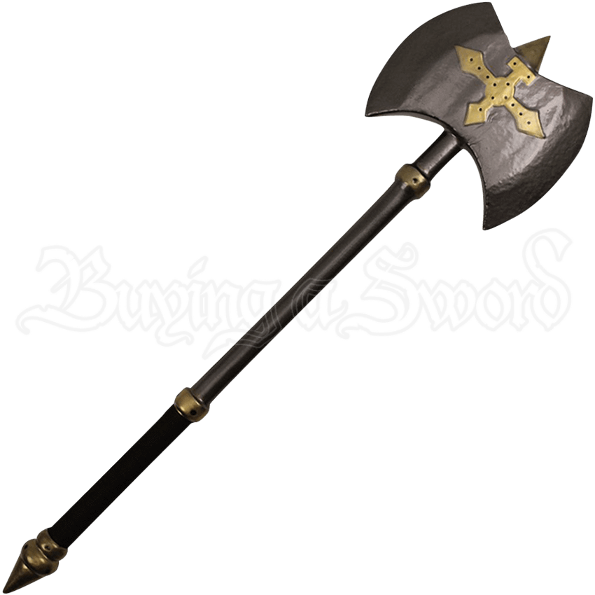 Paladin Double Headed LARP Axe - NP-G-L07 by Medieval Swords ...