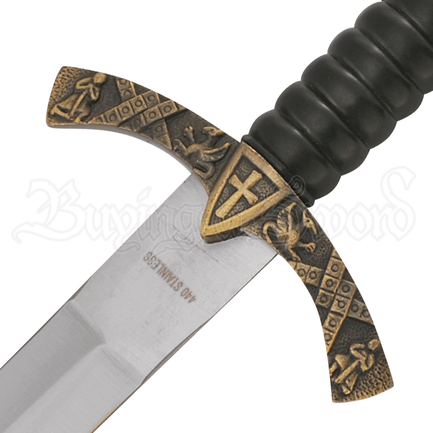 Antique Gold Decorative Crusader Dagger - NP-H-5928 by Medieval Swords ...