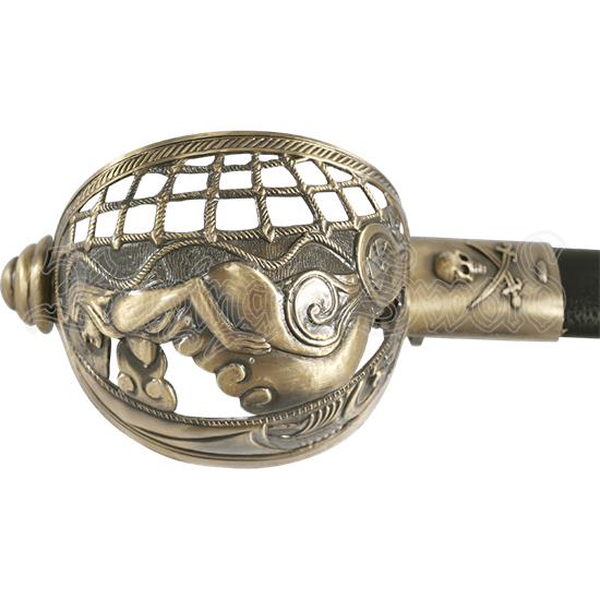 Mermaid Basket Hilt Pirate Saber - NP-L-5549 by Medieval Swords ...