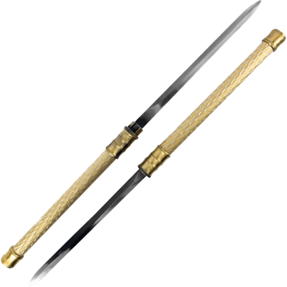 Double Bladed Sword Staff