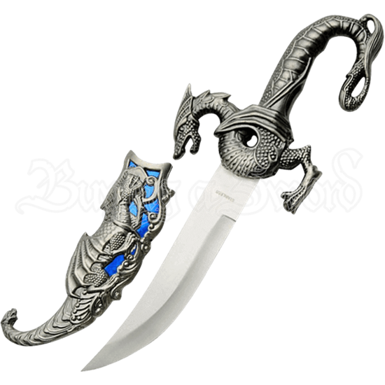Blue Wyvern and Dragon Dagger - ZS-211155-BL by Medieval Swords ...