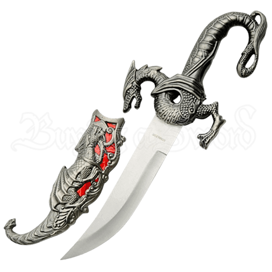 Red Wyvern and Dragon Dagger - ZS-211155-RD by Medieval Swords ...