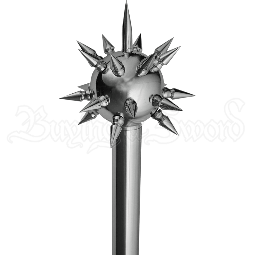 Silver Spiked Morningstar - ZS-901146-SL by Medieval Swords, Functional ...
