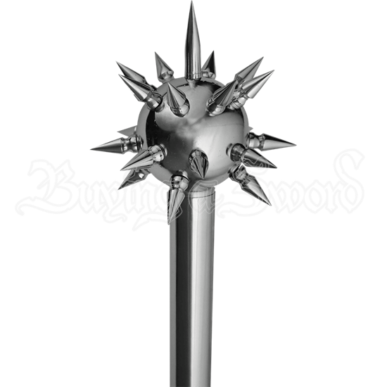 Silver Spiked Morningstar - ZS-901146-SL by Medieval Swords, Functional ...