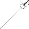 Wired Black Hilt Rapier - ZS-926849 by Medieval Swords, Functional ...