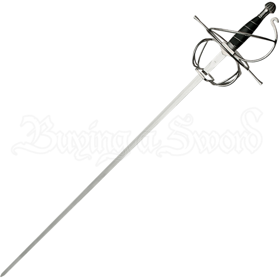 Wired Black Hilt Rapier - ZS-926849 by Medieval Swords, Functional ...