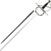 Wired Black Hilt Rapier - ZS-926849 by Medieval Swords, Functional ...