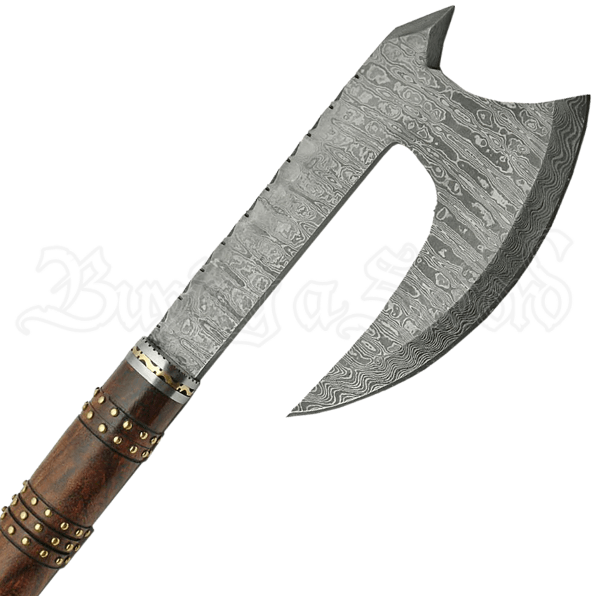 Damascus Steel Hatchet - ZS-DM-1107 by Medieval Swords, Functional ...