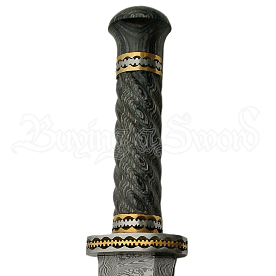 Damascus Naval Dirk - ZS-DM-1113 by Medieval Swords, Functional Swords ...