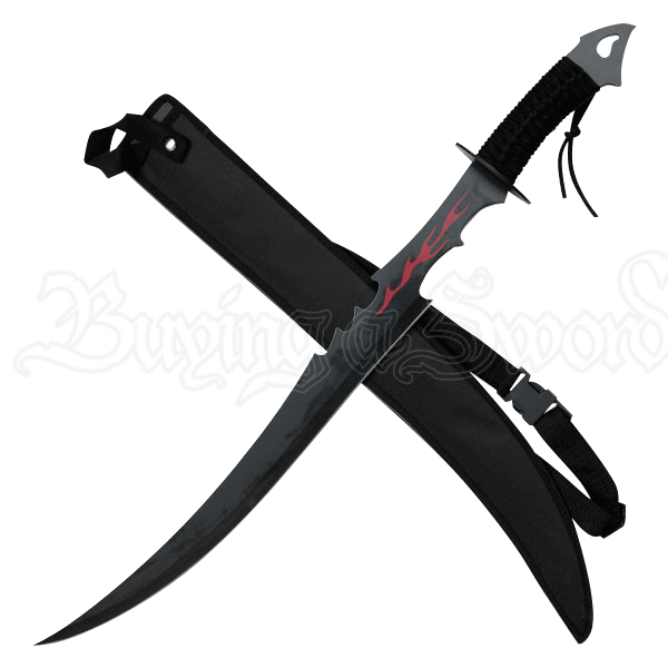 Black Flame Warrior Sword - MC-HK-1482DX by Medieval Swords, Functional ...